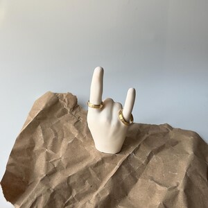 Concrete Rock on Hand | Rock and Roll | Ring Holder | Hand Statue ...