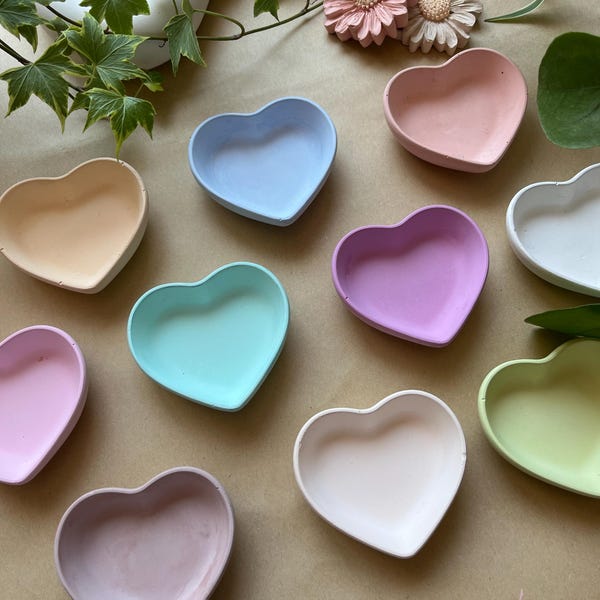 Pink Heart Dish - Etsy