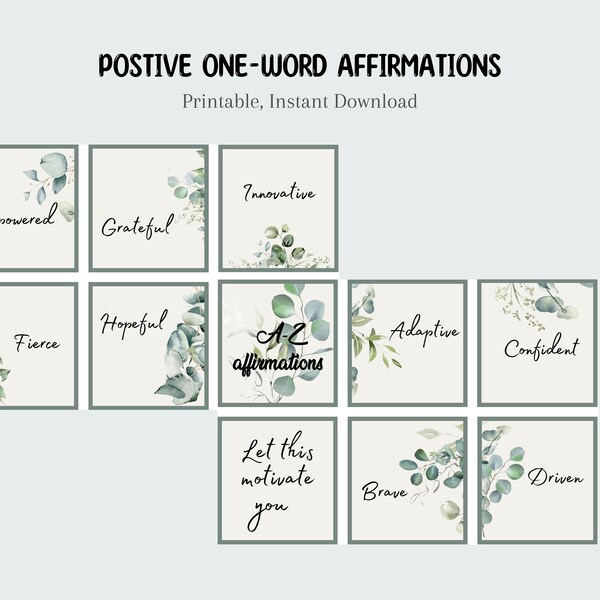 One Affirmation - Etsy