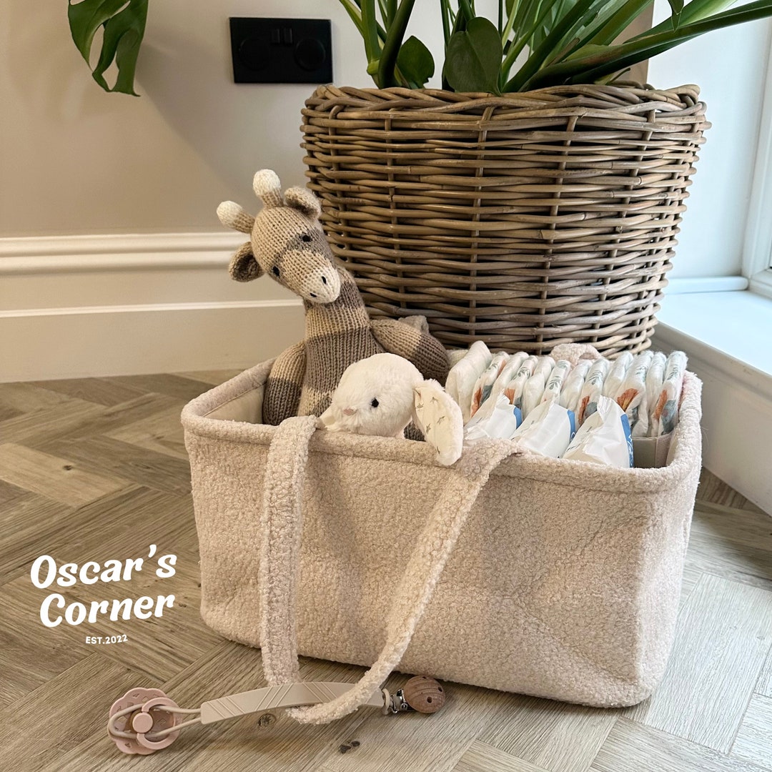Best Selling Teddy Nappy Caddy | Boucle Baby Storage Bag | Baby ...