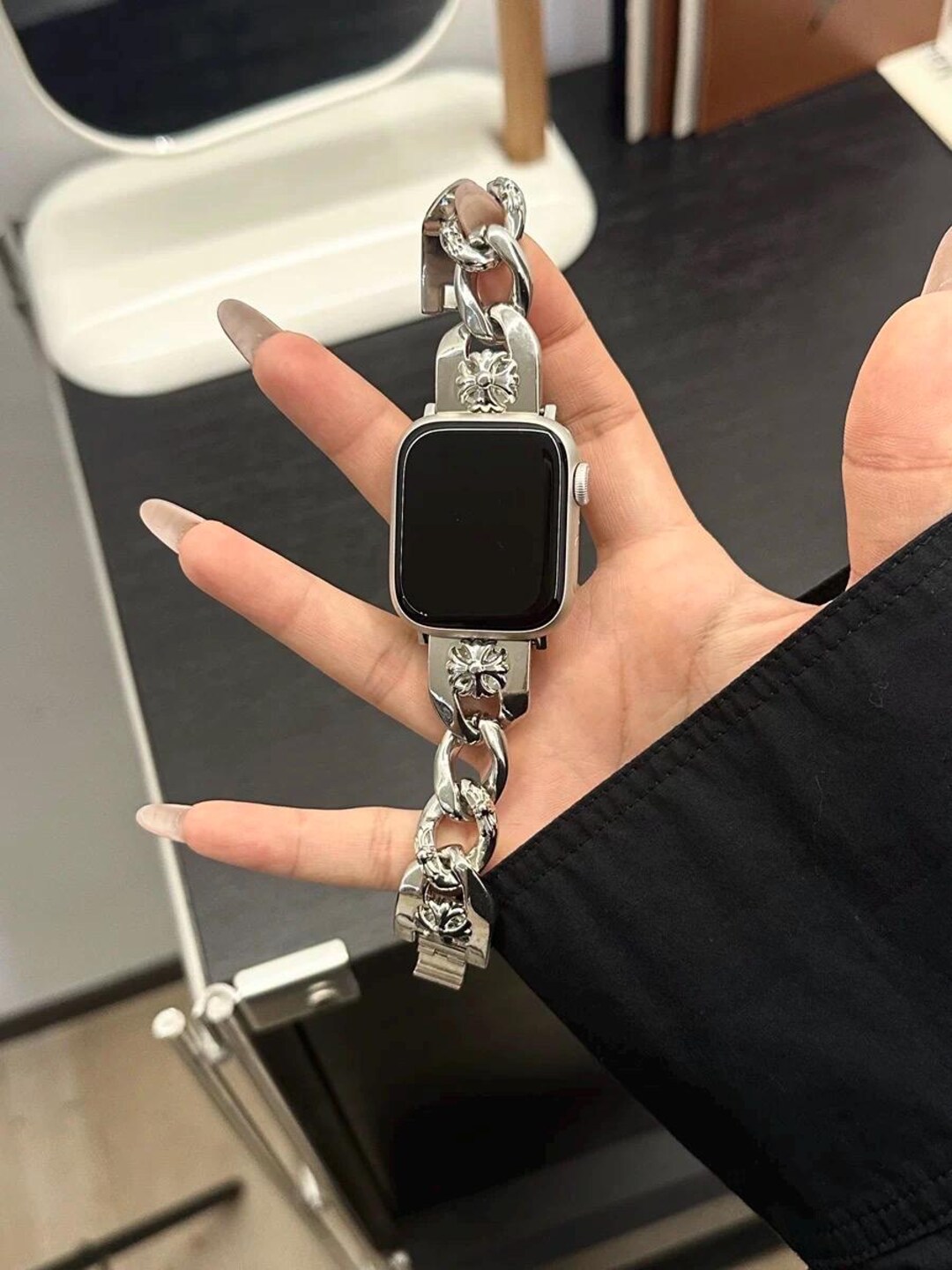 Apple Watch Metal Chain Bracelet Strap - Etsy