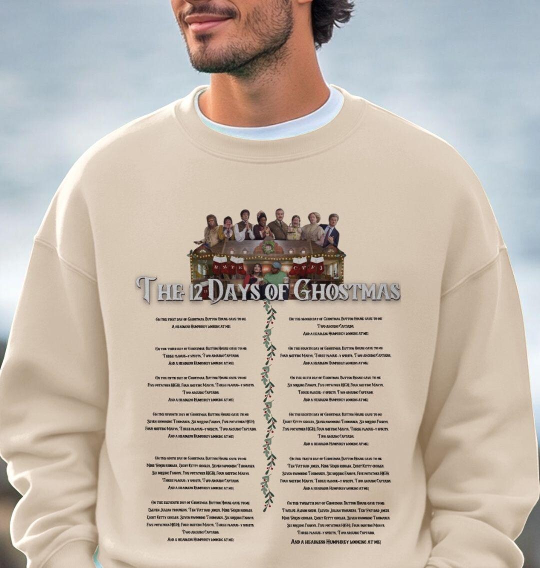 BBC Ghosts Inspired 12 Days of Ghostmas Sweater - Light Colours - Etsy