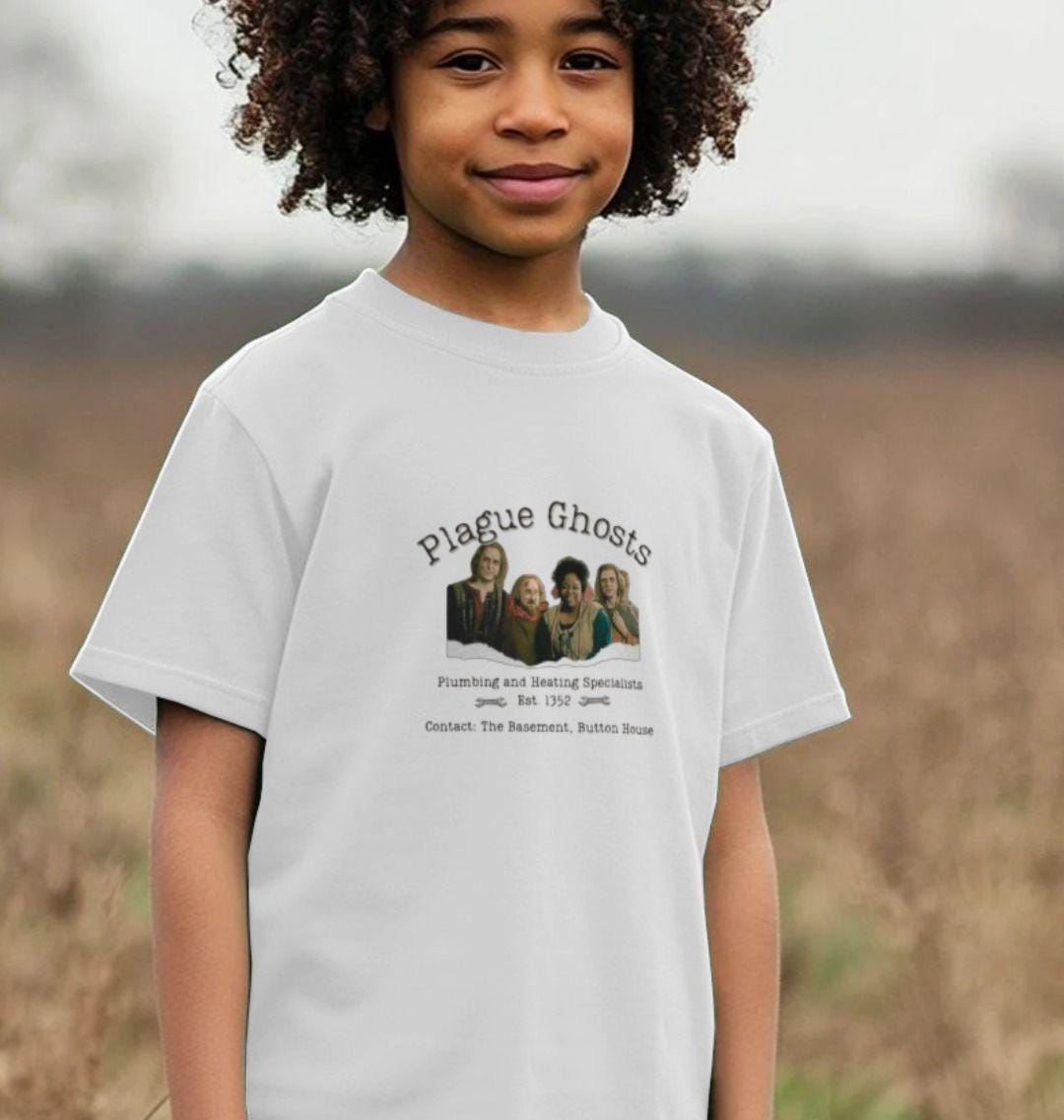 BBC Ghosts Inspired Kids Tee - Plague Ghosts - Etsy