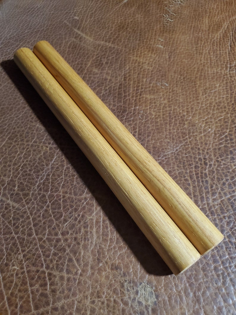 Hickory Hardwood Dowel Rods Lot of 2 Pieces 1-1/8 Diameter 12 In ...
