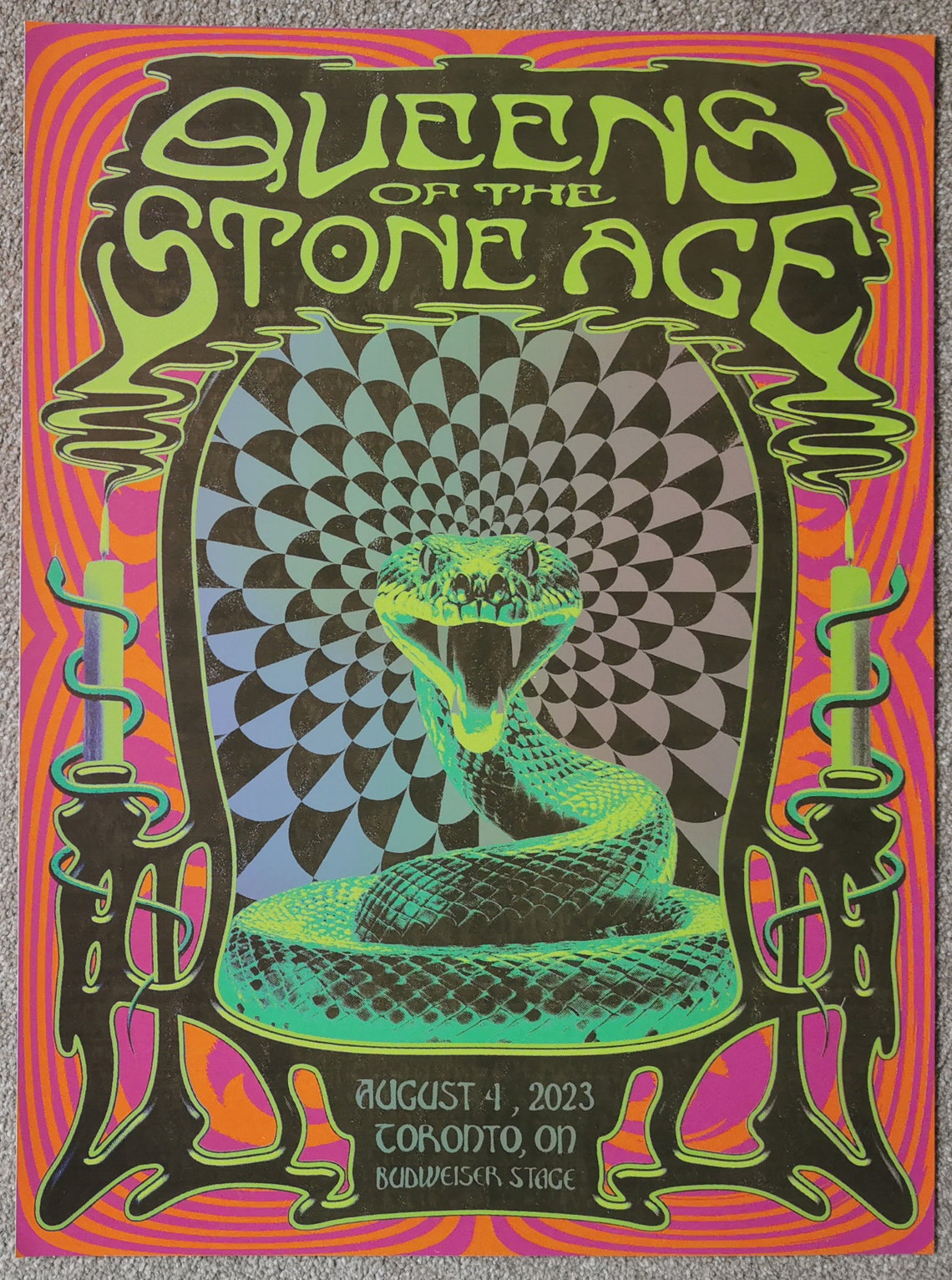 TEST PRINTS - Queens of the Stone Age - Toronto 2023 Show Poster ...
