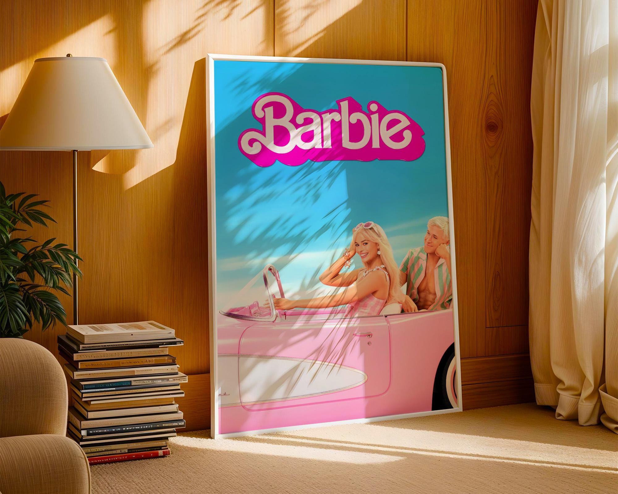 Barbie, 2023, Movie Poster – Vintage Style Film Print, Minimalist Movie ...