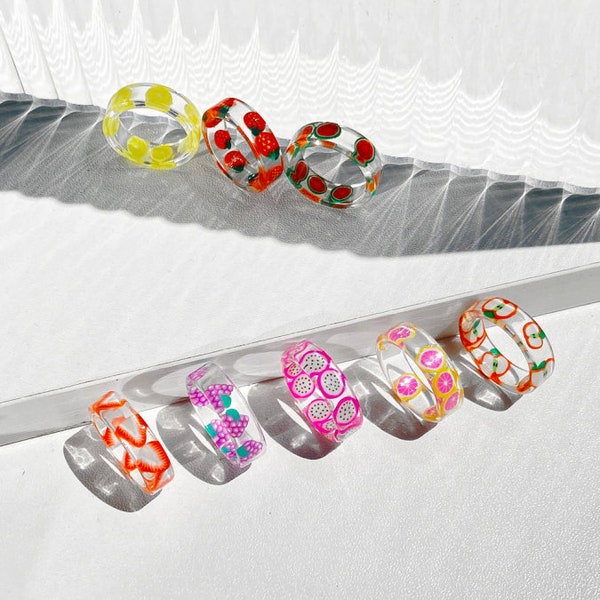 Clear Resin Ring - Etsy