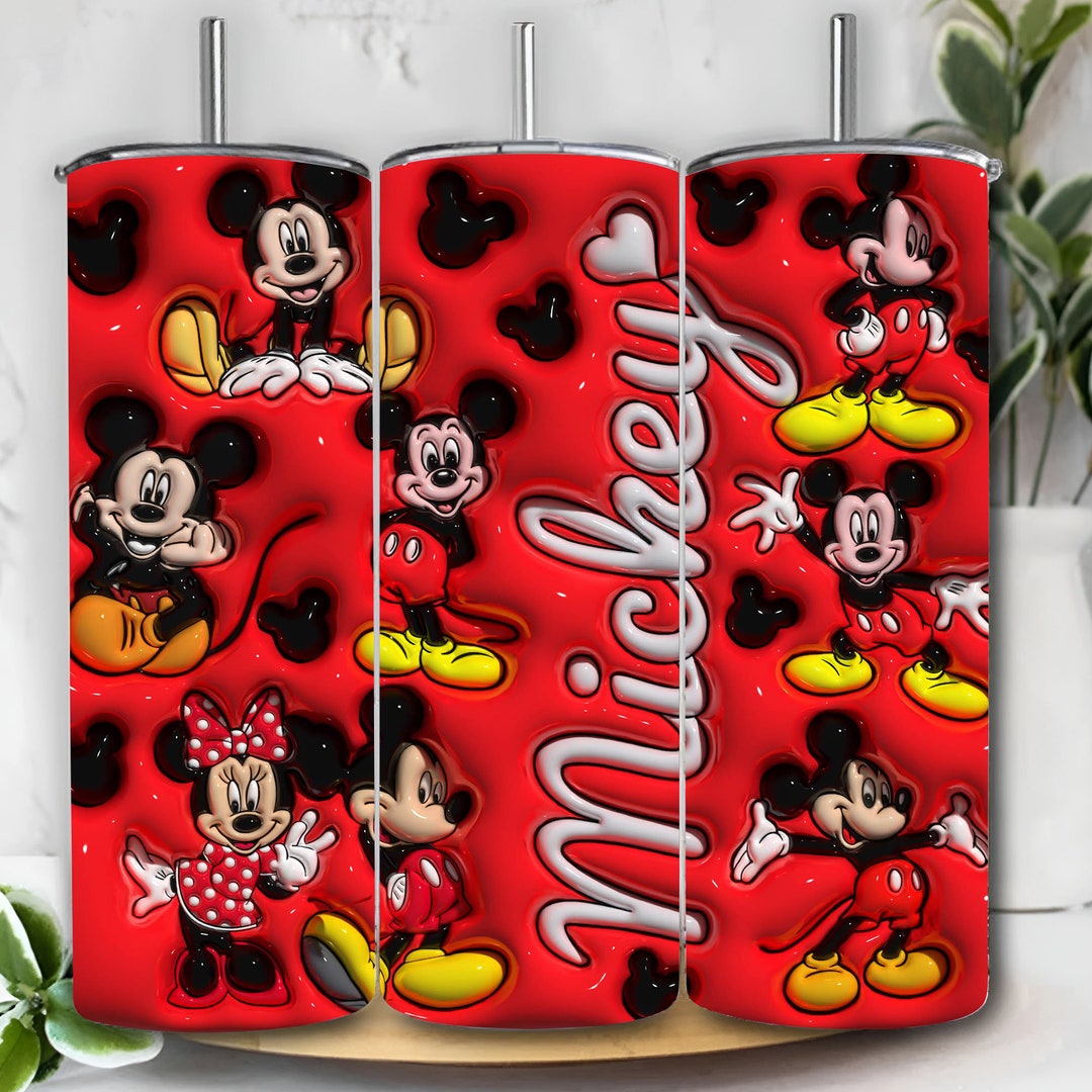 3D Mouse Inflated Tumbler Wrap, Mouse Puffy Tumbler Wrap, Mouse ...