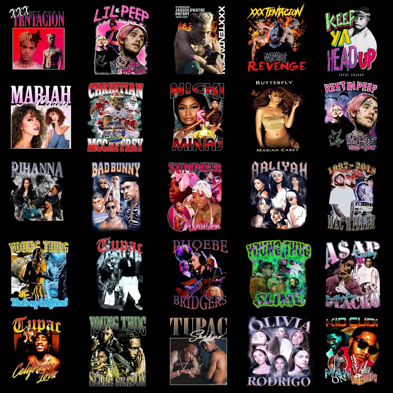 Bundle Hiphop Bootleg Style Designs, Hip Hop Design PNG, Hip Hop Shirt ...