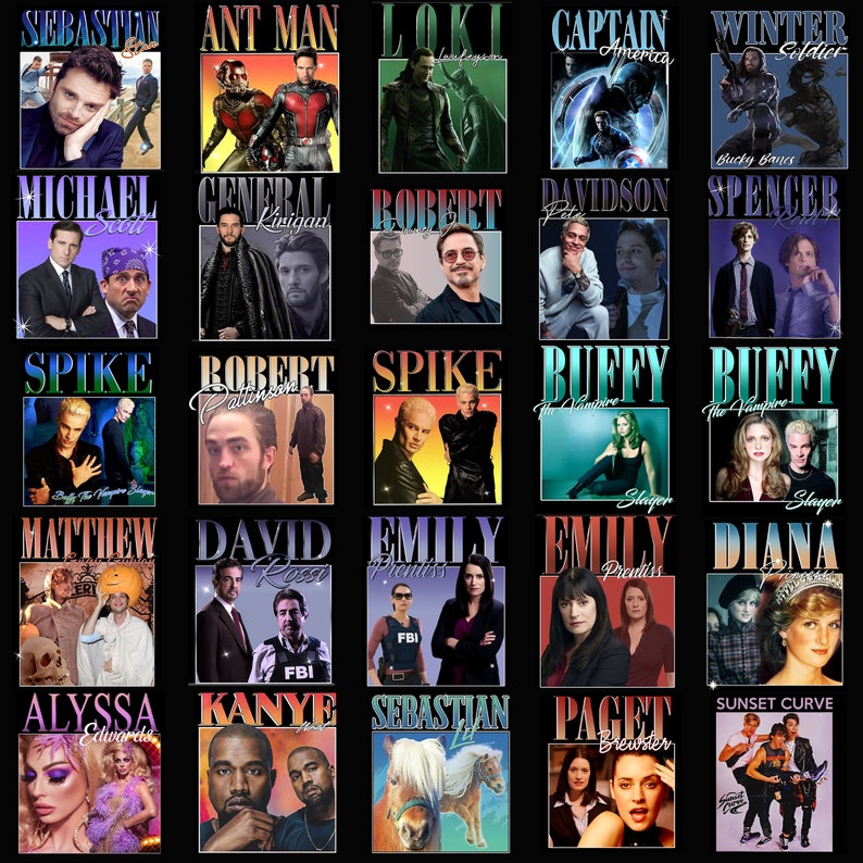 75 Bootleg Style Movie Designs PNG, Hip Hop Design Bundle, Vintage ...