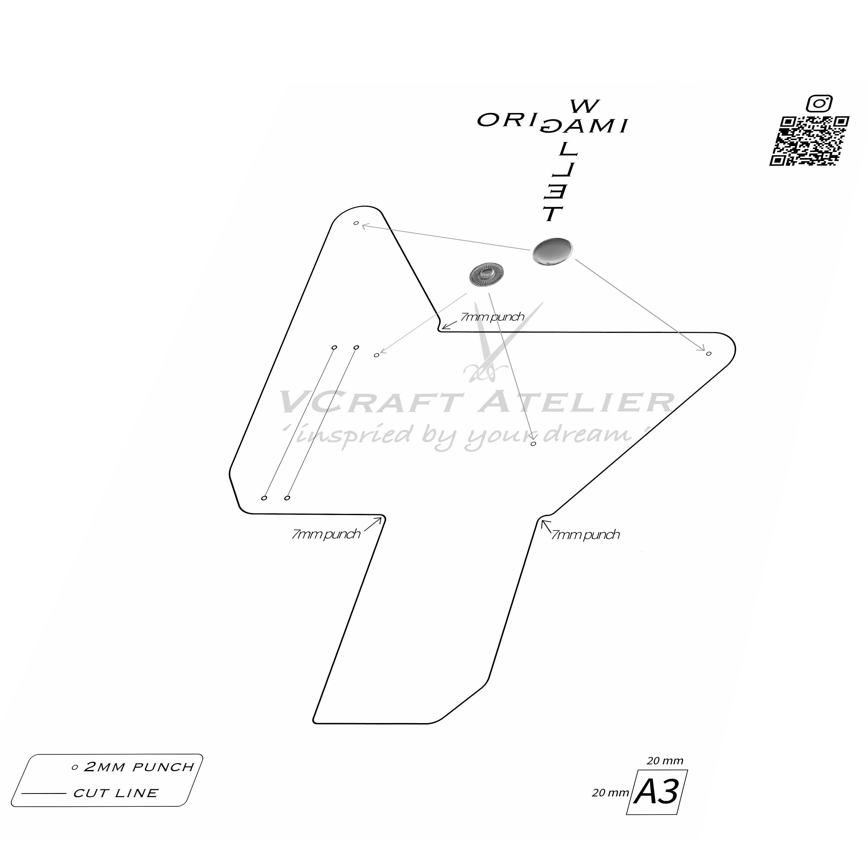 Origami Wallet Pdf Pattern A3&A4 - Etsy
