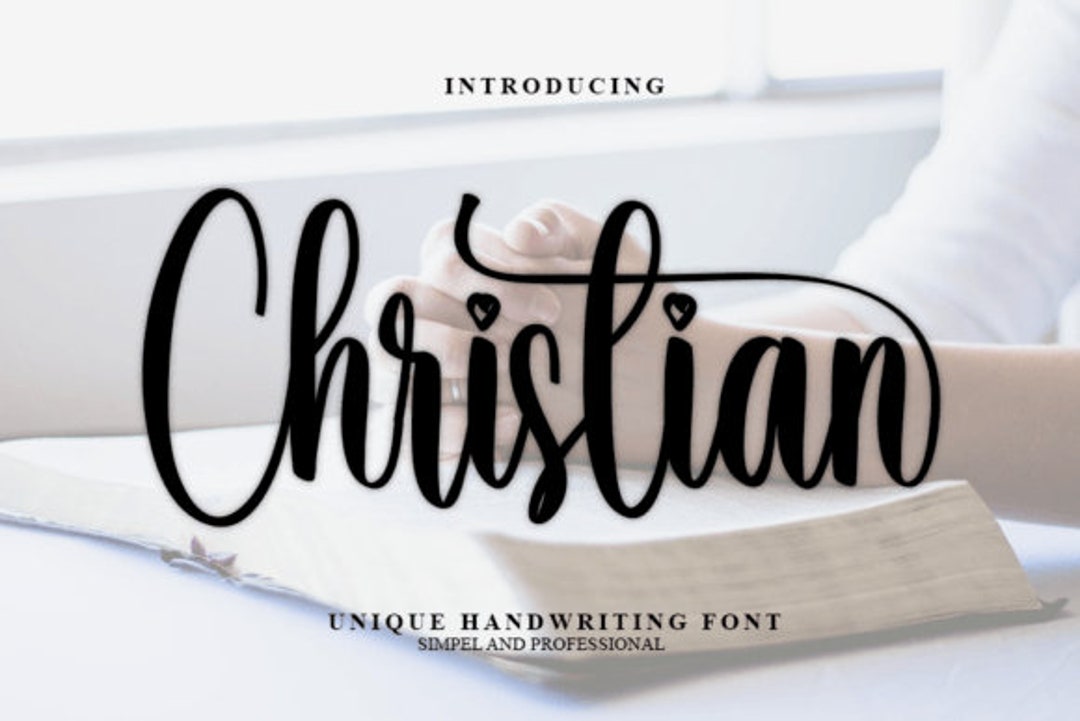 Christian Font Casual Font Script Font Handwritten Font - Etsy