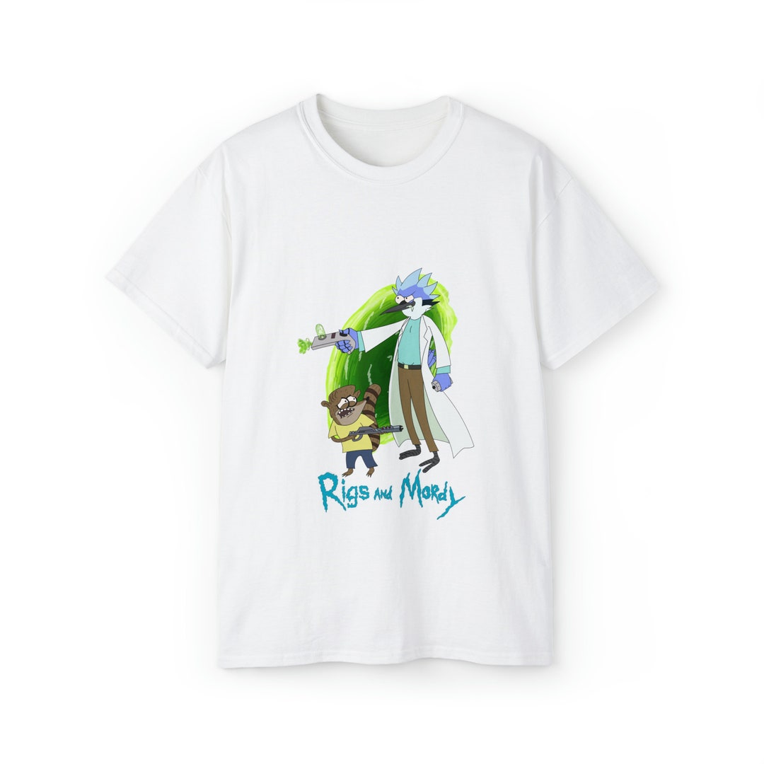 Rigs and Mordy T-shirt Mordecai and Rigby T-shirt Rick and - Etsy