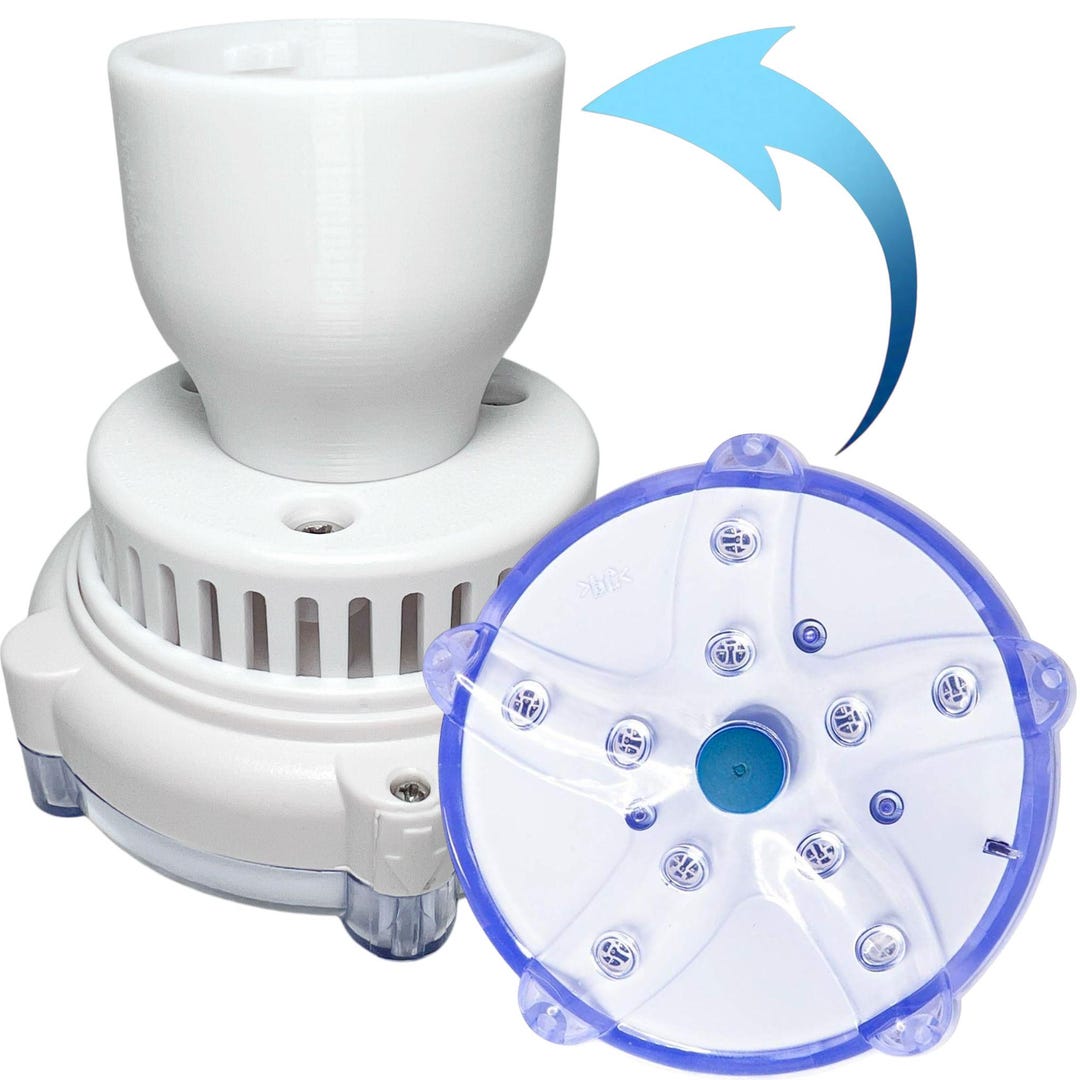 Wisewave Premium Chlorine Mount Screw LED Light Adapter (no Lighting ...