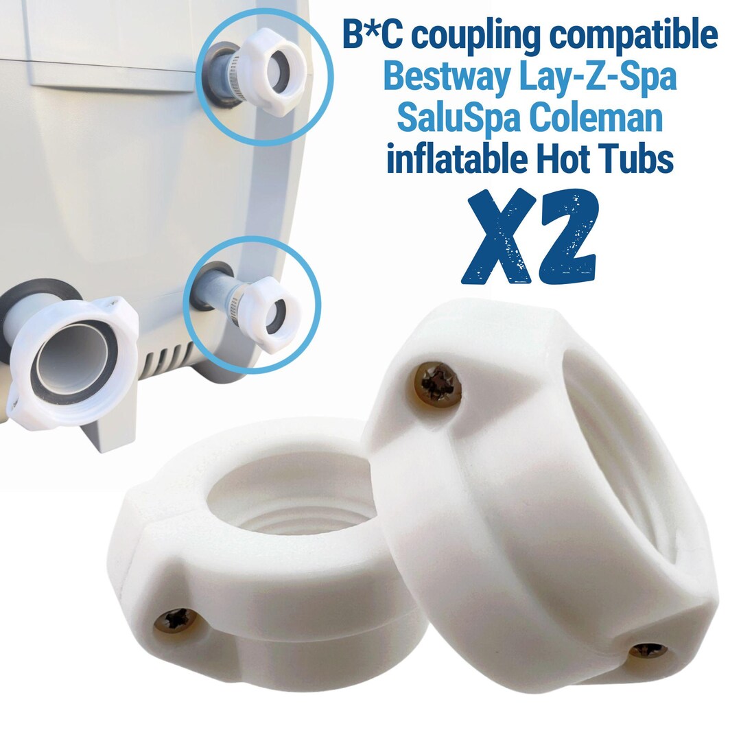 B*C Coupling Conector Fitting Screw Compatible Bestway Lay Z Spa ...