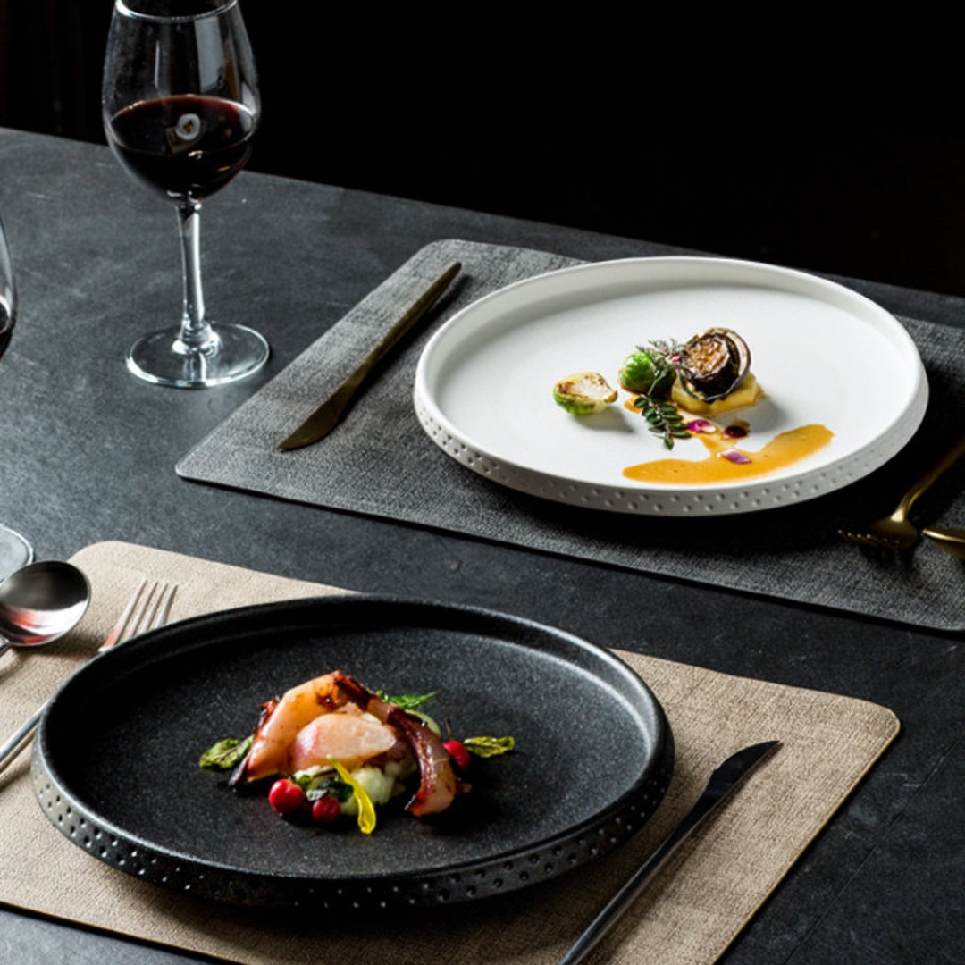 Luxury Ceramic Steak Plate High-end Ceramic Plate Japanese - Etsy