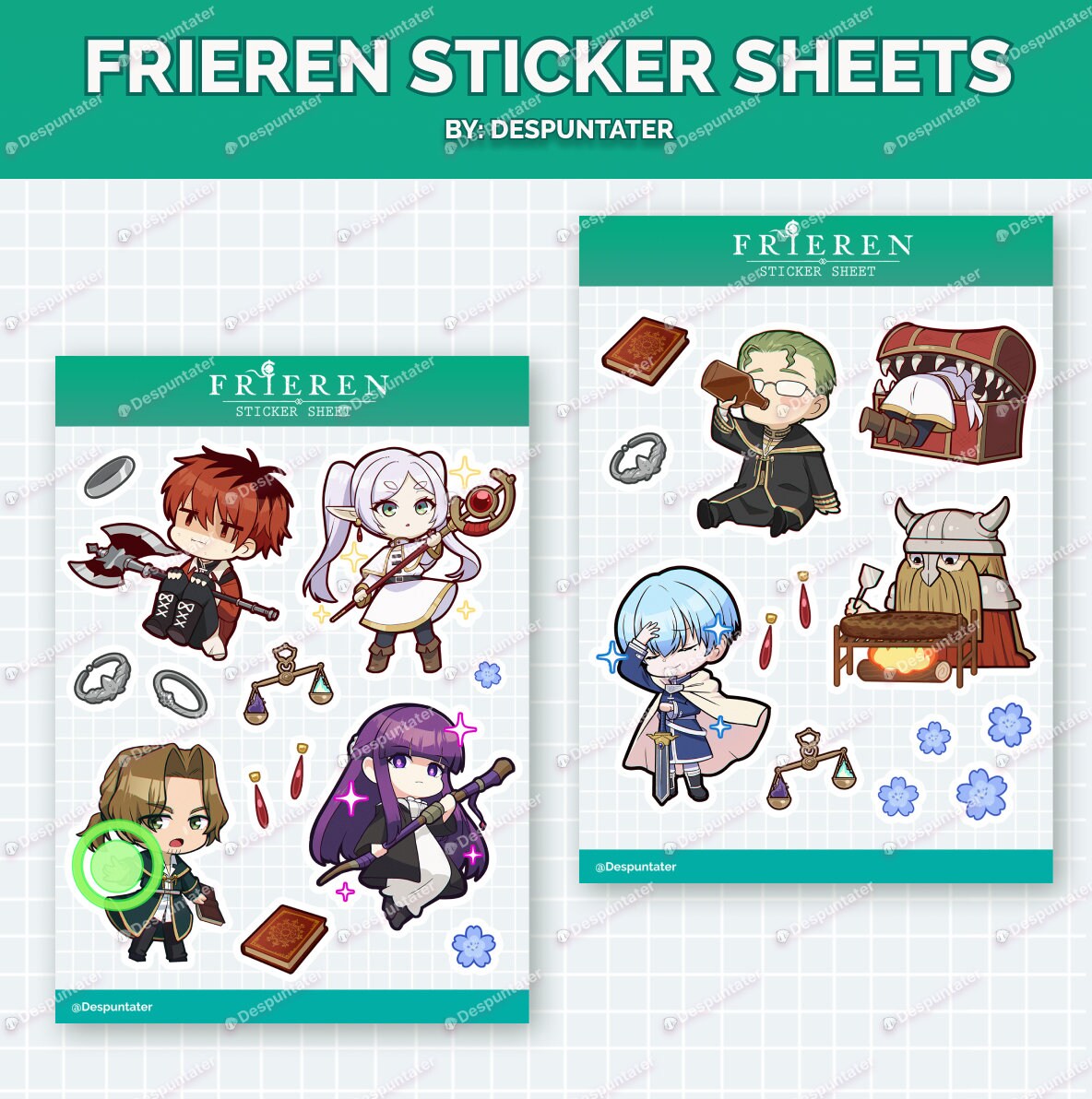 Stickers Sheets - Sousou No Frieren - Etsy