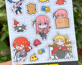 Bocchi the Rock | Vinyl Sticker | Anime Stickers | Kawaii Decal | Cute ...