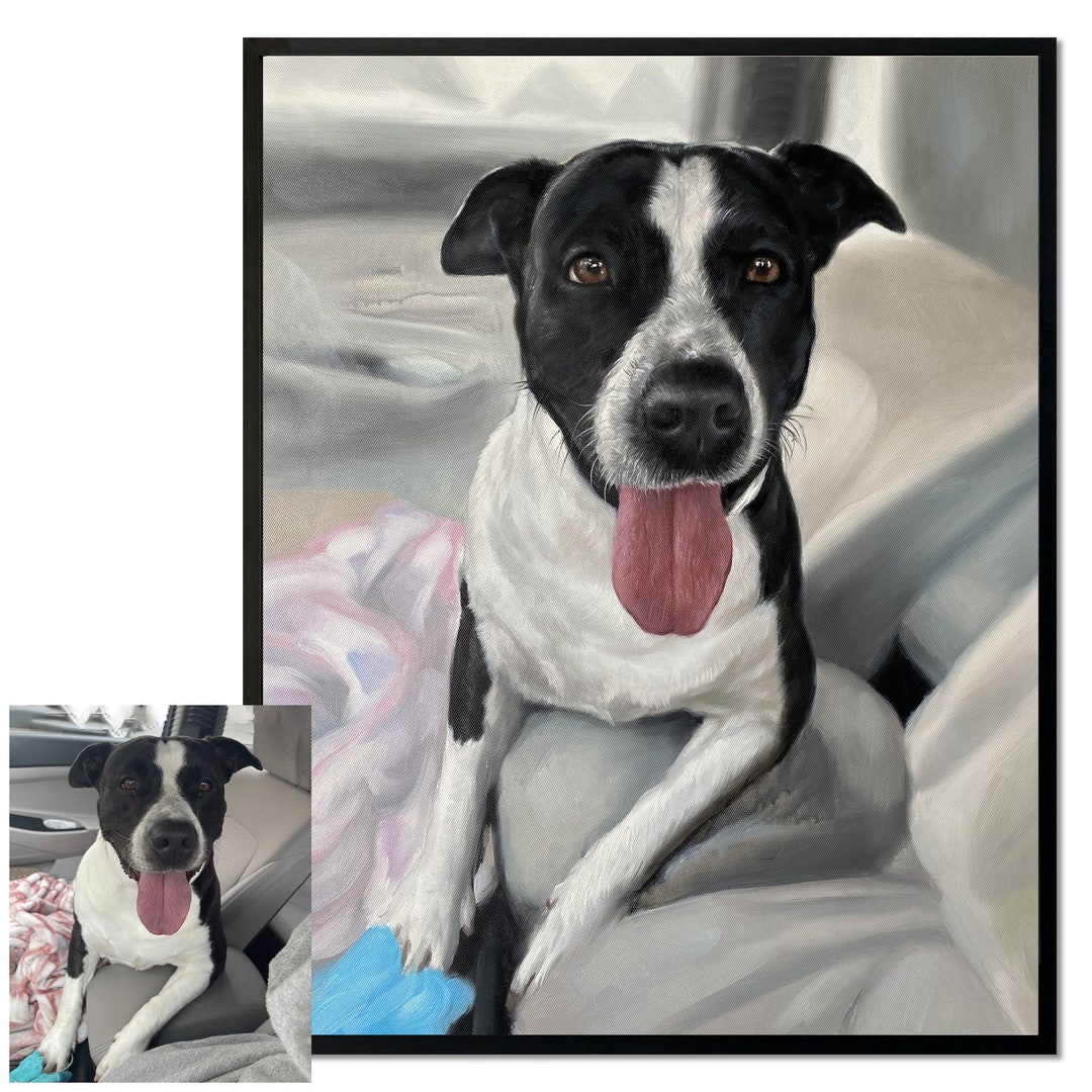 Custom Realistic Pet Portraits From Photo Photo to - Etsy