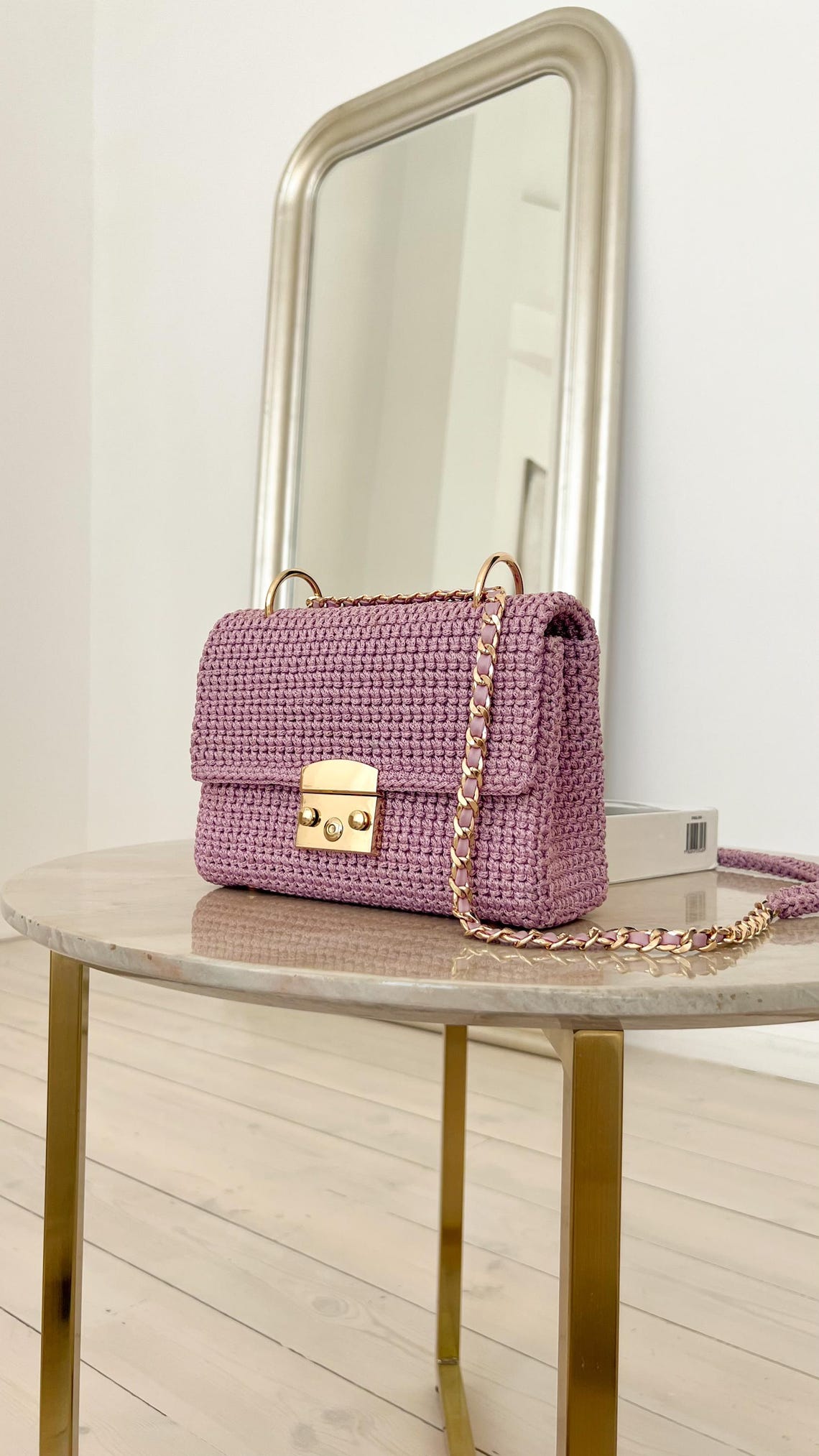 Crochet Bag Pattern: Crocheted Luxury Purse (step by Step Video ...