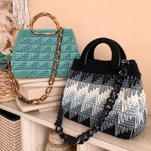 Crochet Bag Pattern Beginner Handmade Bag Crochet Pattern Crochet ...