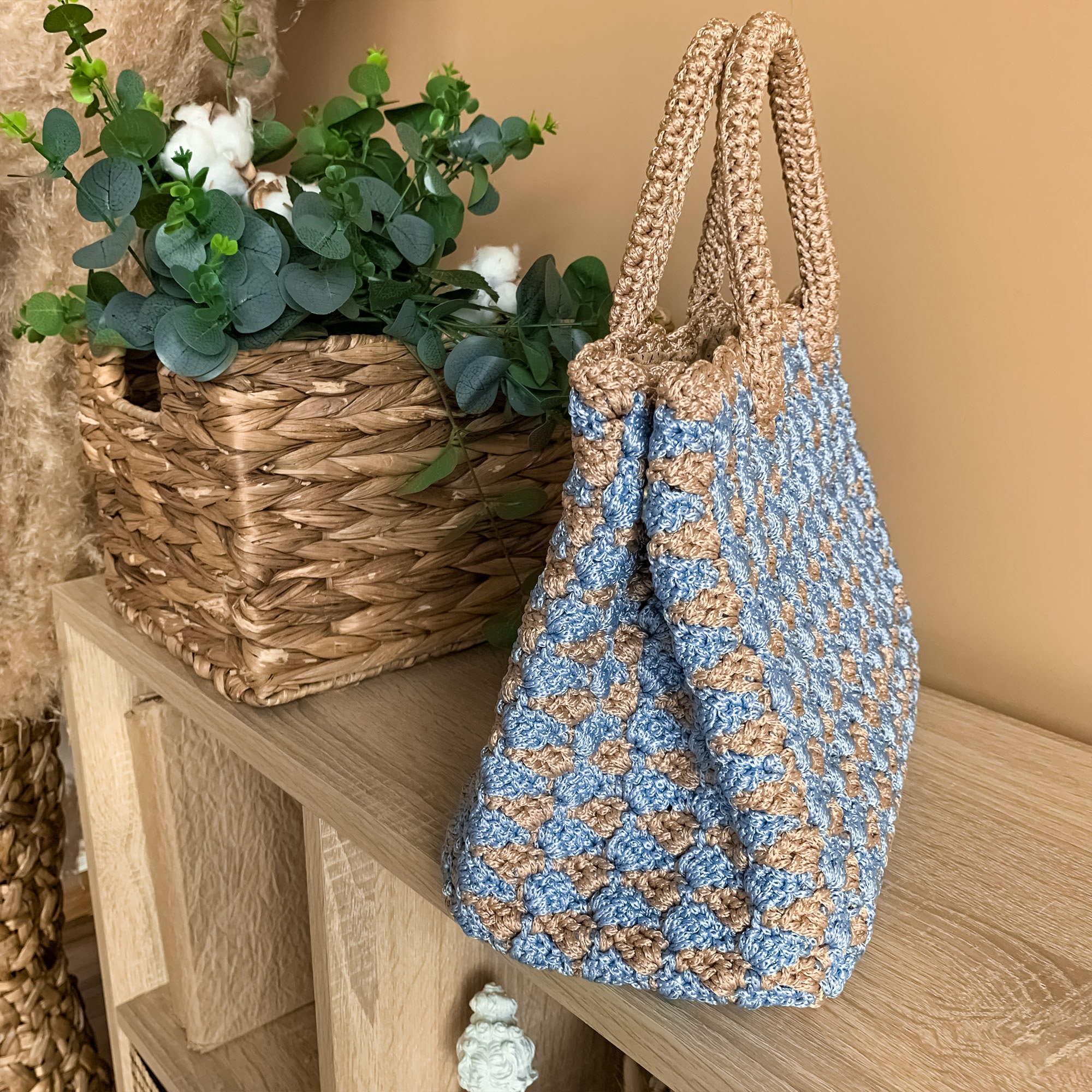 Crochet Handbag Pattern Crocheted Tote Bag Tutorial Pattern Crocheting ...