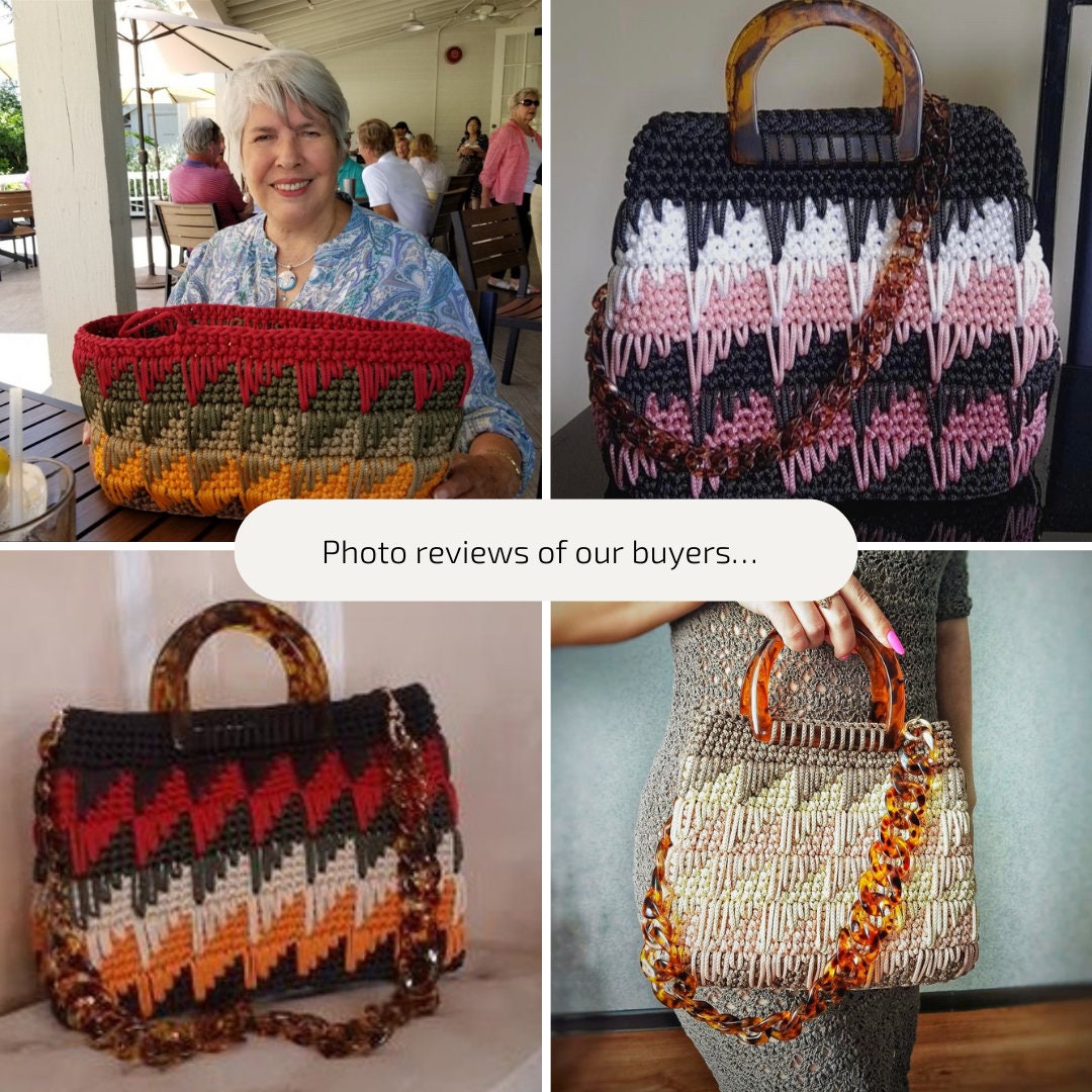 Set Crochet Pattern Crochet Bag Pattern Begınner Tutorıal Crochet ...
