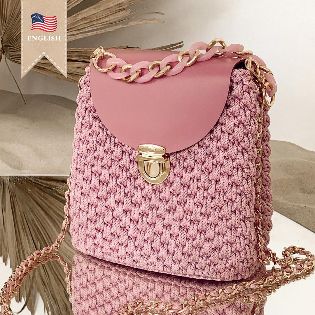 Crochet Handbag Pattern DIY Luxury Bag Tutorial Crocheted Purse Pattern ...