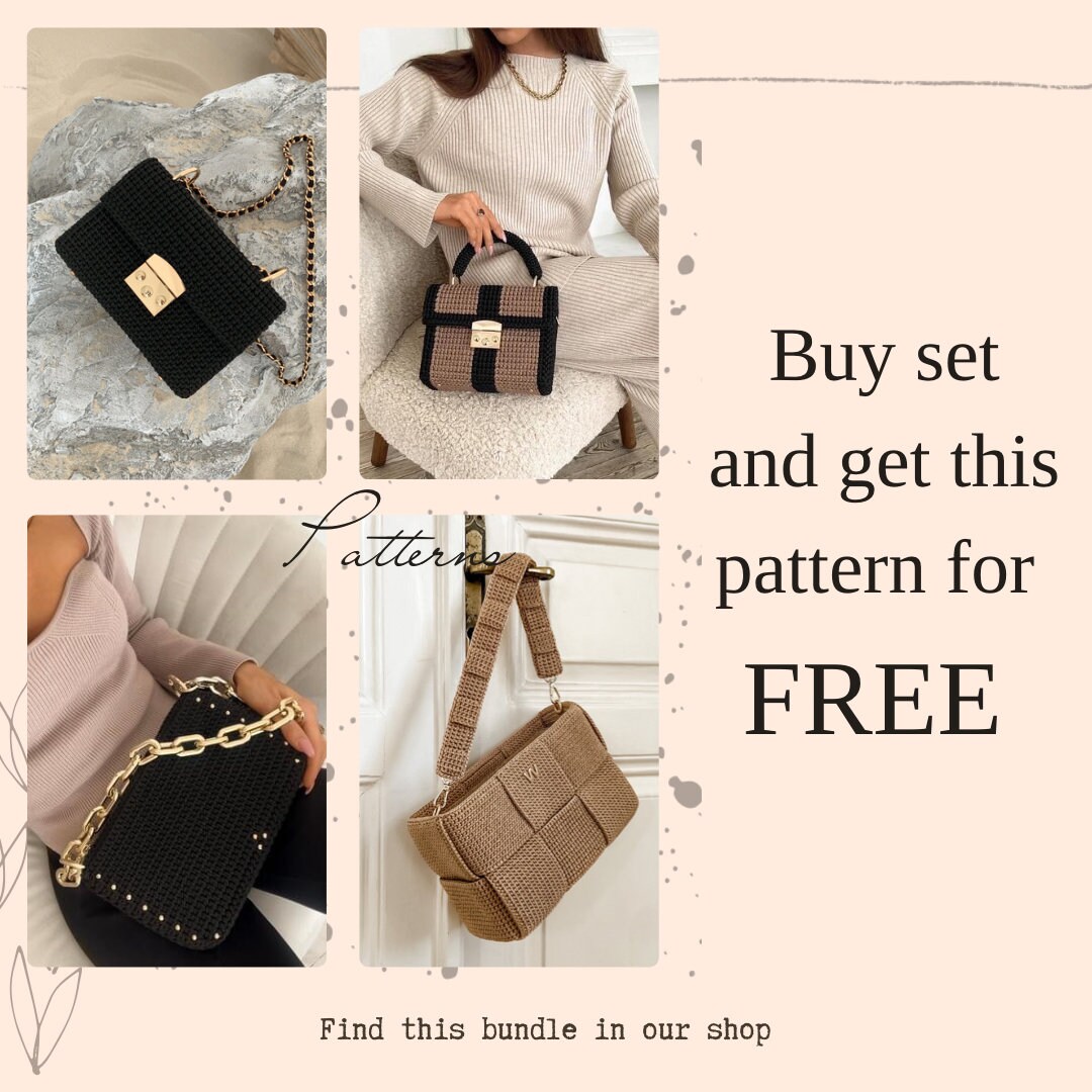 Crochet Bag Pattern: Crocheted Luxury Purse (step by Step Video ...