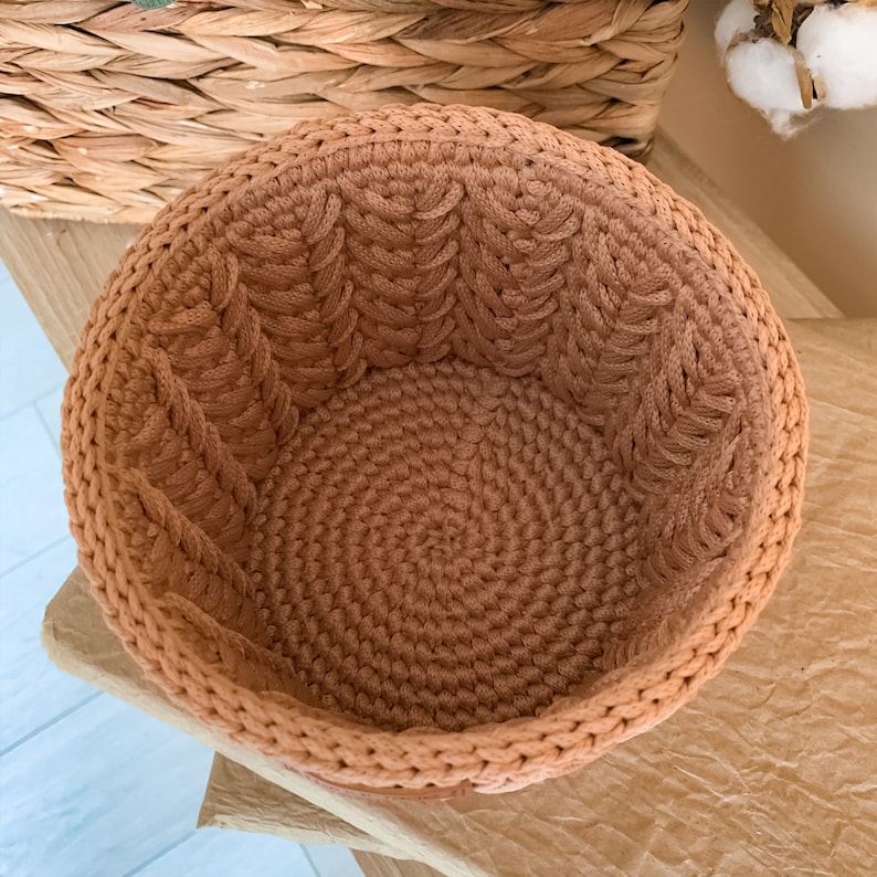 PDF Crochet Basket Pattern Basket Crochet Tutorial Crochet Ideas Beginner Crochet Home Decor ...
