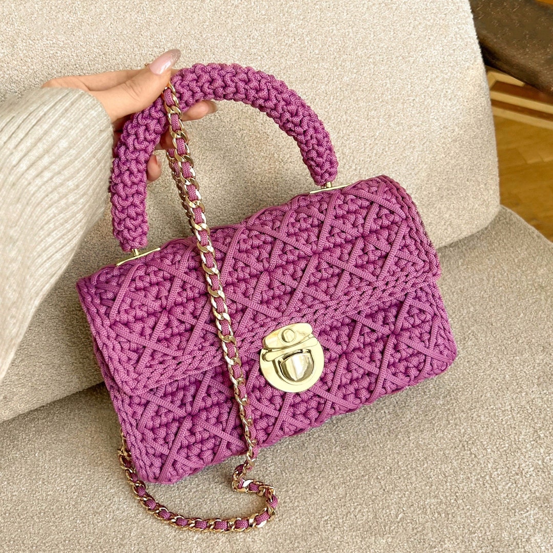 Crochet Bag Pattern Beginner Luxury Purse Pattern Crocheted Handbag ...