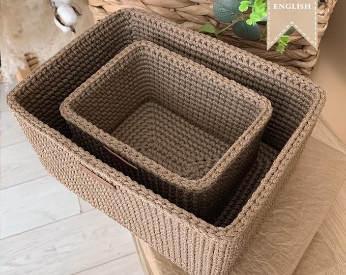 Carry-all Trays Crochet Pattern - Etsy Canada