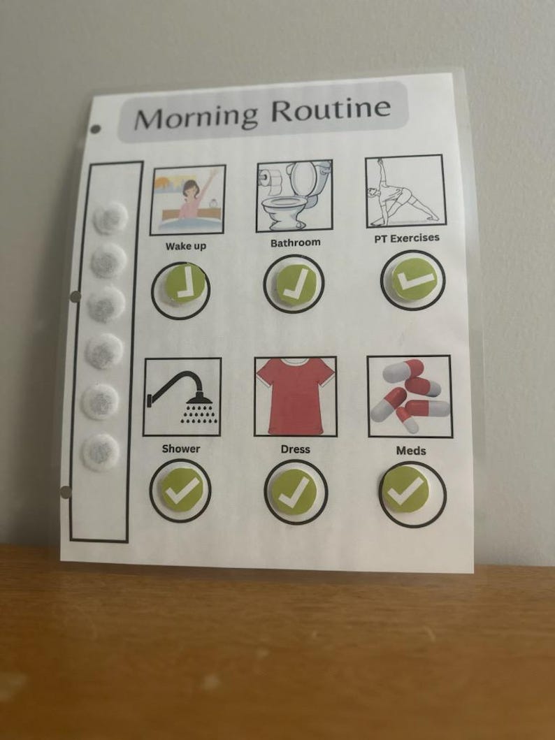 Morning Routine Checklist | Make Daily Routines Easier With This Gentle ...