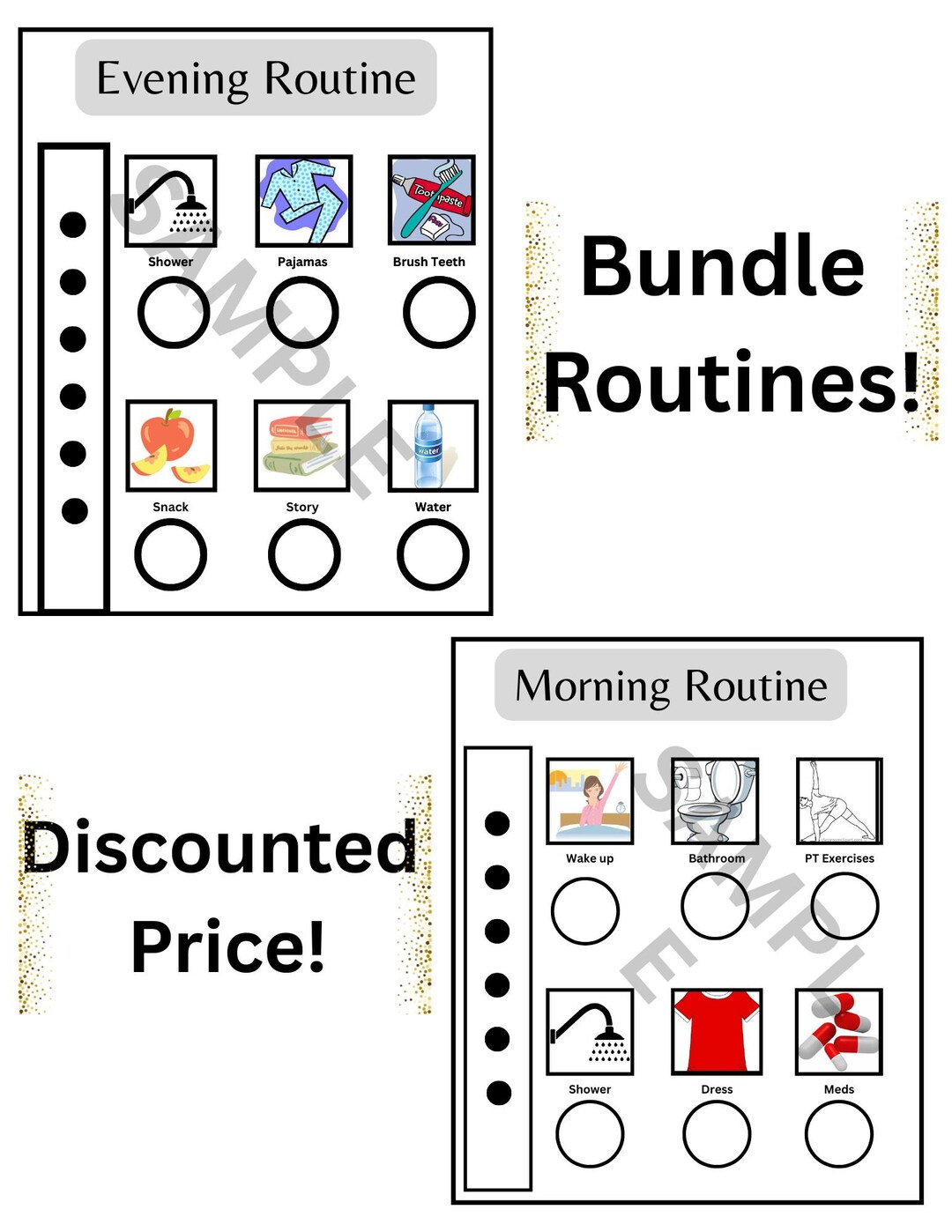 Morning and Evening Routine Bundle | Visual Support for Neurodivergent ...