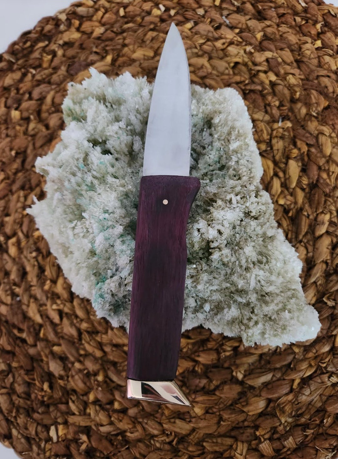 Hand Forged Purple Heart Kitchen Paring Knife, Gift for Boyfriend, Gift ...