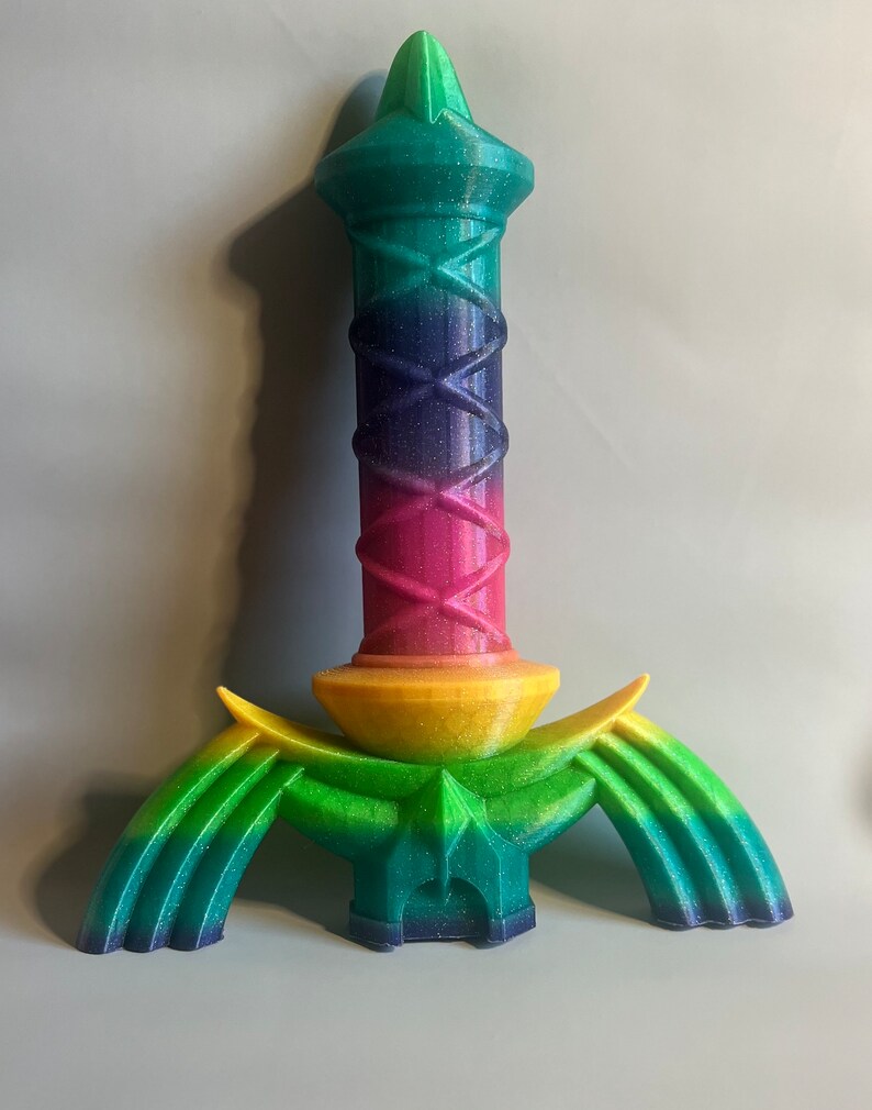 3D Printed Glittery Rainbow Sword - Etsy