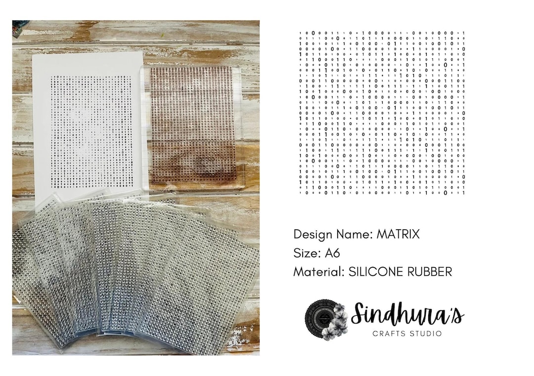 Matrix | Silicone Rubber Stamp - Etsy