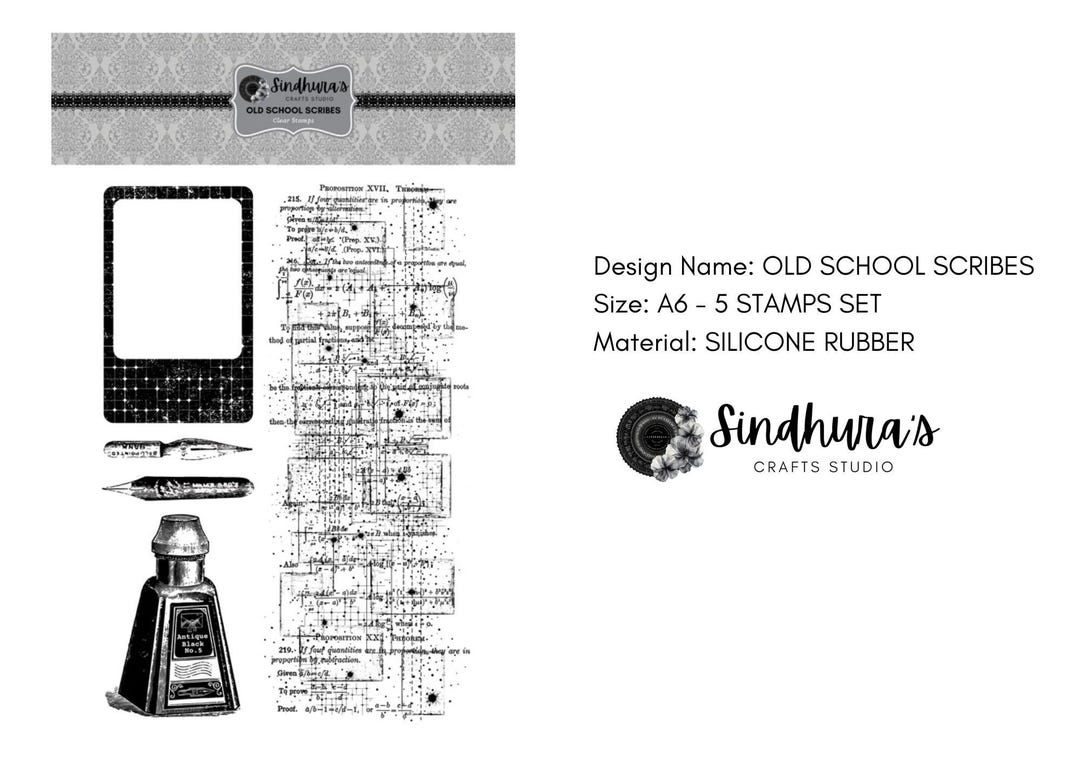 Old School Scribes - A6 Silicone Stamp Set (5 Pcs) - Etsy