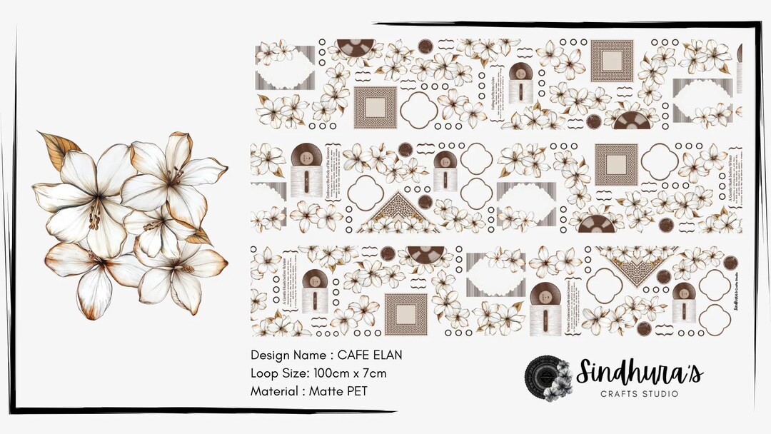 Cafe Elan | Matte PET Tape - Etsy