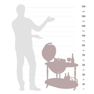 Zoffoli Globe Bar Elegant Bar Cabinet With Side Tray Artemide - Etsy