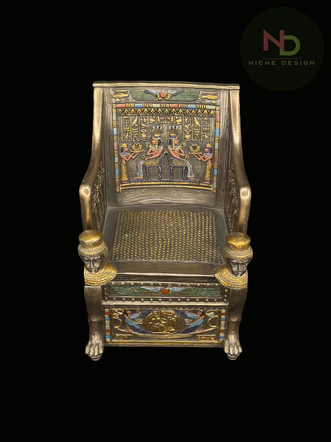 Egyptian Throne Shaped Jewelry Box Veronese Wise Egyptian History and ...