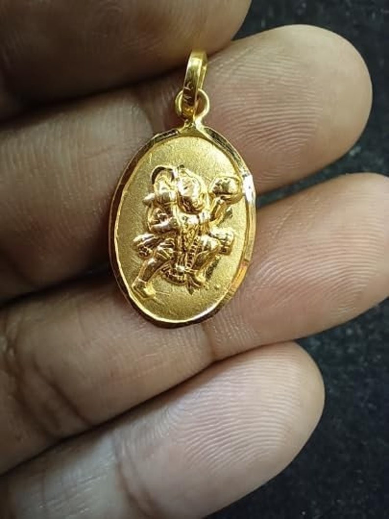 22 K 916 Solid Gold Hanuman Ji Pendant Exquisite Handmade Jewelry for ...