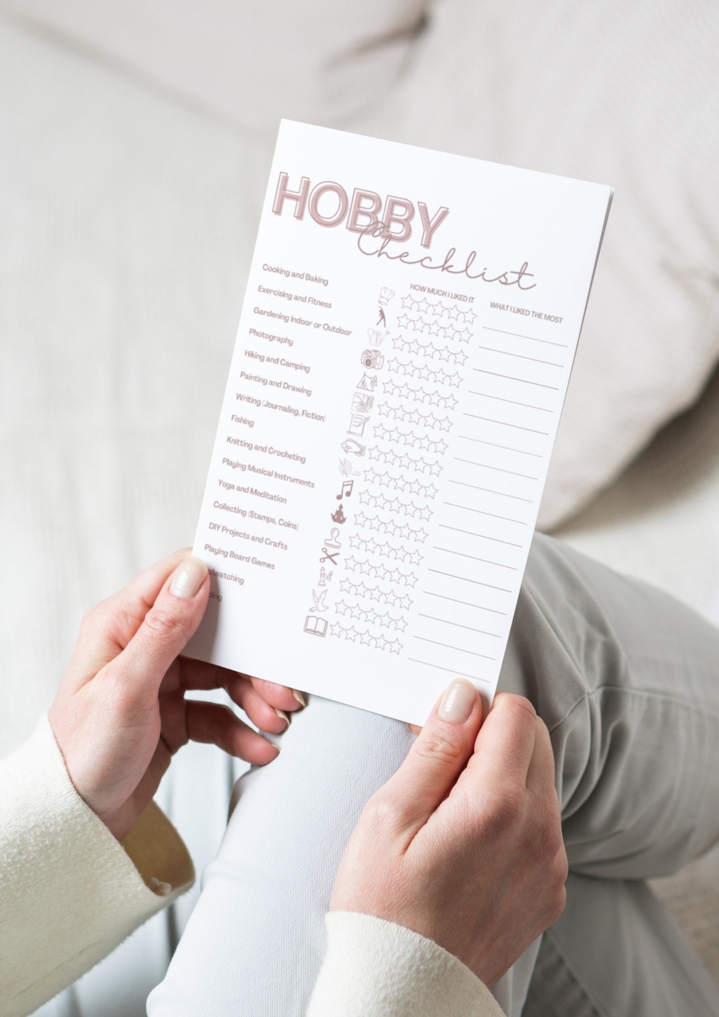 Discover New Hobbies Checklist - Printable Digital Download - Etsy
