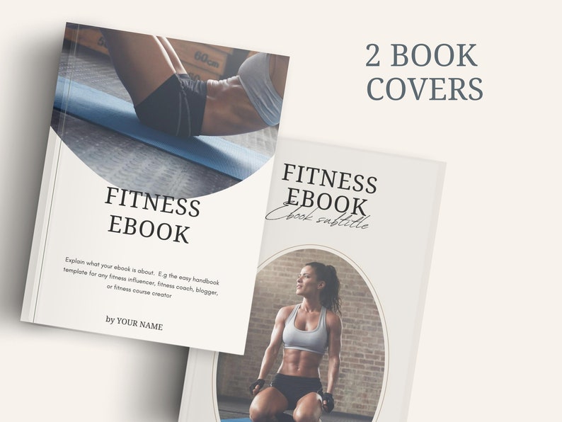 Fitness Ebook Template | Ebook Template Canva | Ebook Template for ...