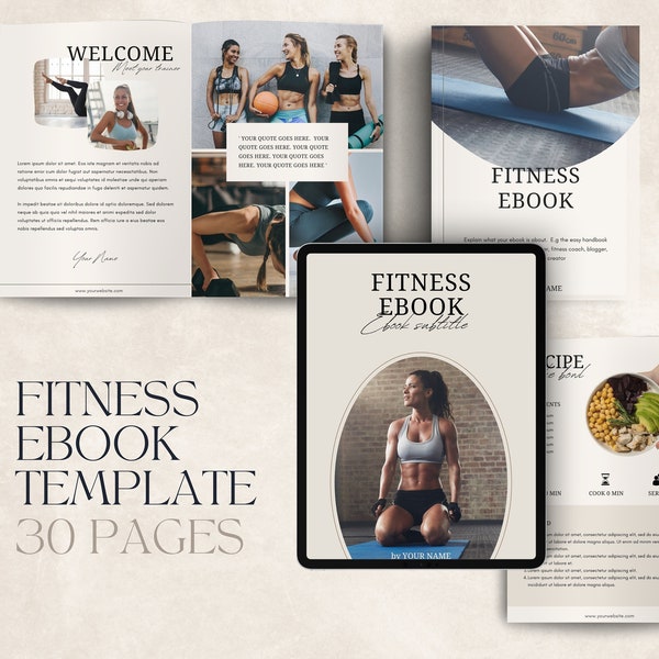 Fitness Ebook Template - Etsy