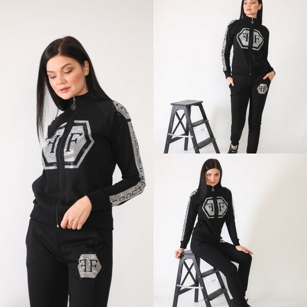 Rhinestone Tracksuit - Etsy