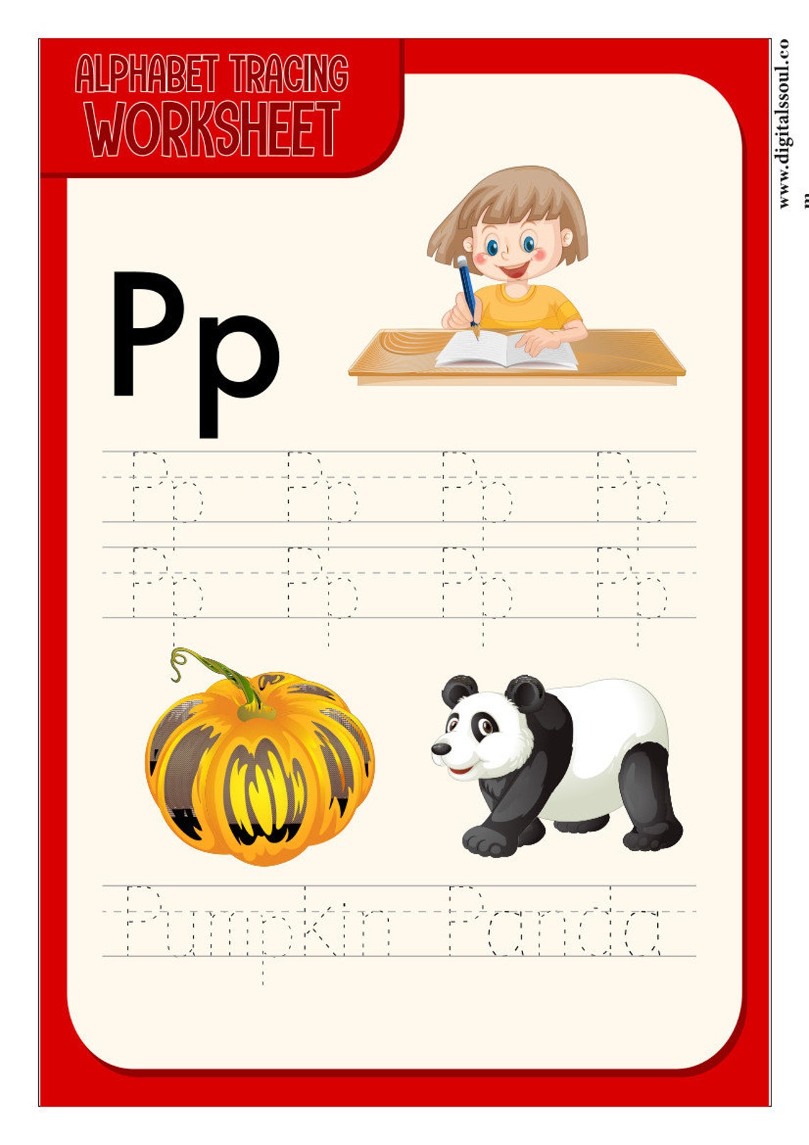 26 ABC Phonics Tracing Cards. Preschool- Kindergarten Handwriting and ...