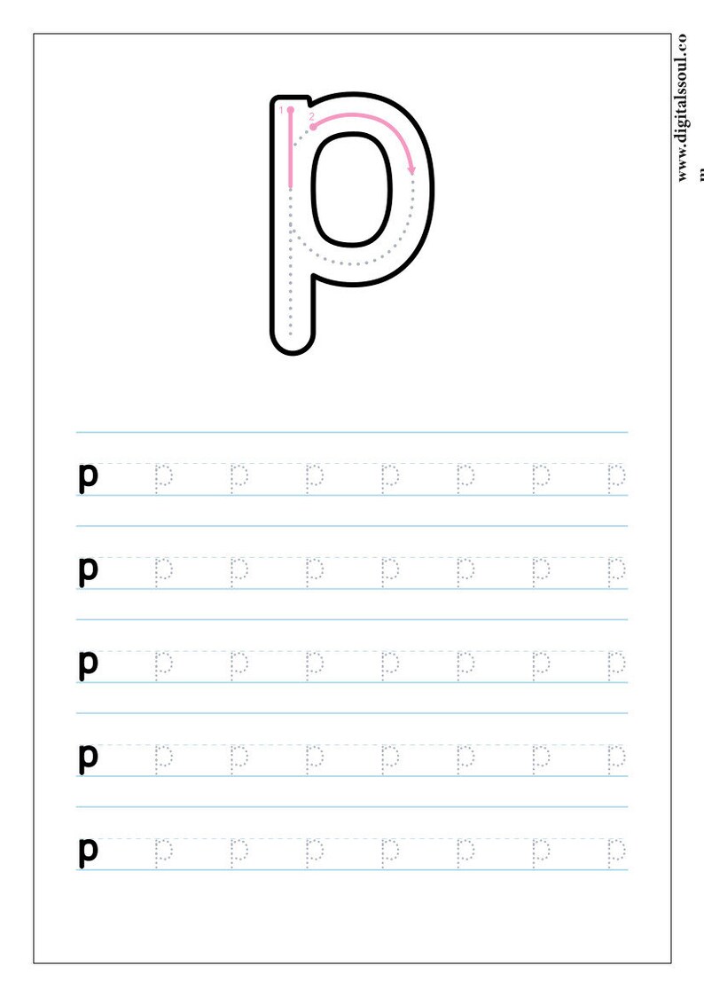26 ABC Phonics Tracing Cards. Preschool- Kindergarten Handwriting and ...