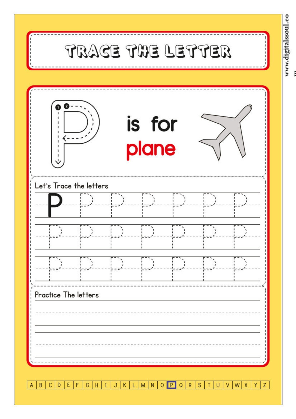 26 ABC Phonics Tracing Cards. Preschool- Kindergarten Handwriting and ...