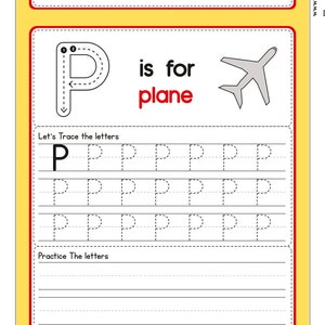 26 ABC Phonics Tracing Cards. Preschool- Kindergarten Handwriting and ...